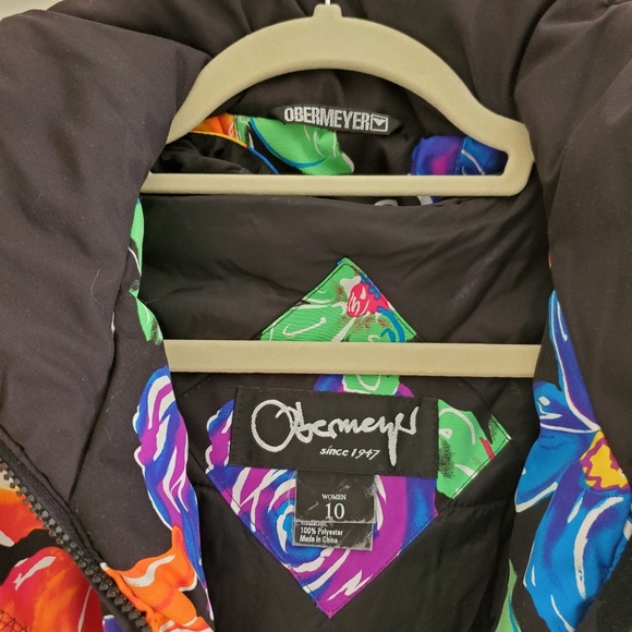 Obermeyer | Jackets & Coats | Obermyer Tropical Floral Print Thermal ...
